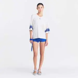 SKIMS Oversized V Neck Top | Blue | | Nike Stretch Knit