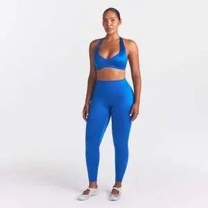 SKIMS Bonded Waist 26" Legging | Blue | | Nike Satin Shine - Cobalt