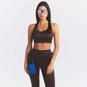 SKIMS Racerback Zip Front Bra | Deep Neutral | | Nike Satin Shine - Phoenix