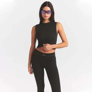 SKIMS Muscle Tank Top | Grey | | Nike Ribbed Seamless