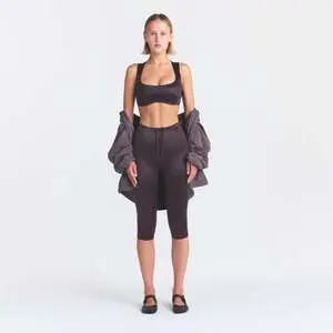 SKIMS Wide Scoop Bra | Deep Neutral | | Nike Satin Shine