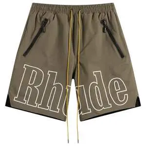 Rhude Logo Shorts - Taupe