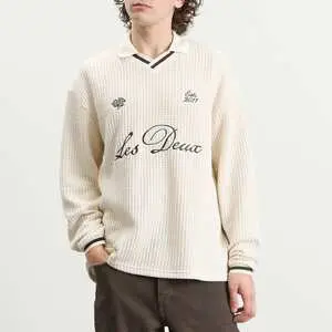 LES DEUX Waffle Long Sleeve Football Jersey