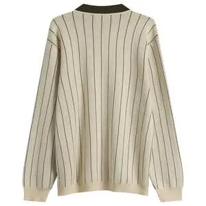LES DEUX Signature Knitted Long Sleeve Polo