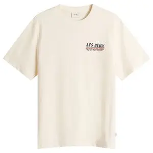 LES DEUX Record T-shirt - Ivory