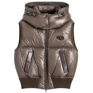 DIESEL® Padded Gilet - Brown