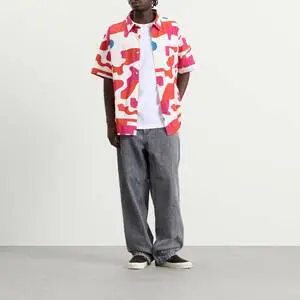 PARRA Abstract Mountain Short Sleeve Shirt