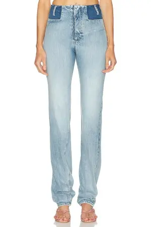 MAISON MARGIELA Waistless Straight Leg In Blue