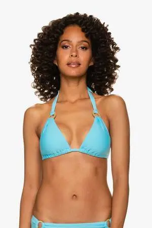 Helen Jon Ring String Bra - Sky Blue