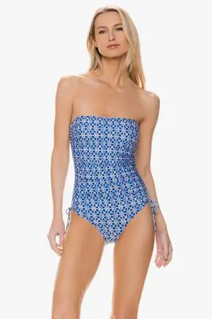Helen Jon Cinch Bandeau One-piece - Lagos