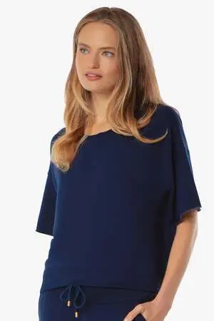 Helen Jon Short Sleeve Pullover - Navy