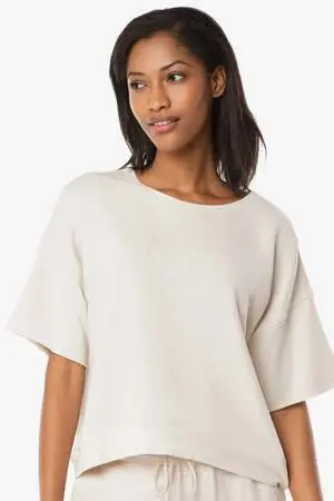 Helen Jon Short Sleeve Pullover - Stone