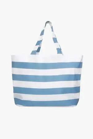 Helen Jon Stripe Tote - Blue