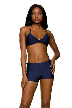 Helen Jon Fold-over Short - Navy