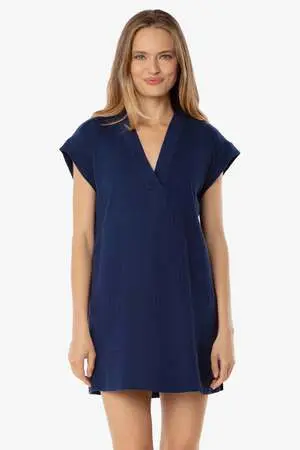 Helen Jon Island V-neck Dress - Navy