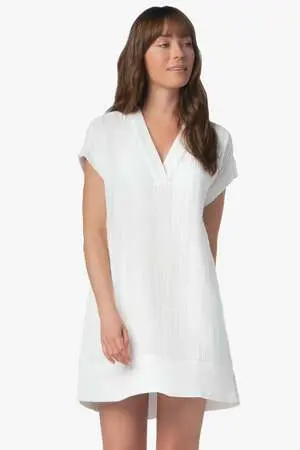 Helen Jon Island V-neck Dress - White