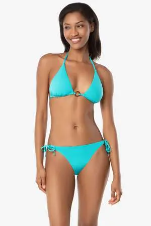 Helen Jon Tortoise Ring String Bottom - Teal Cora Texture