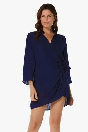 Helen Jon Monaco Wrap Dress - Navy