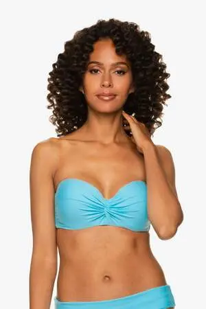 Helen Jon Twist Underwire Bandeau - Sky Blue