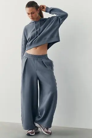 Daily Practice Lace Hoodie - Dark Grey