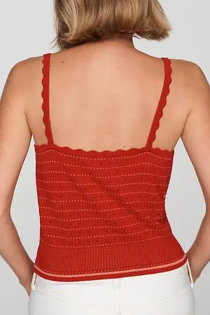 Maeve Scalloped Sweater Tank Top