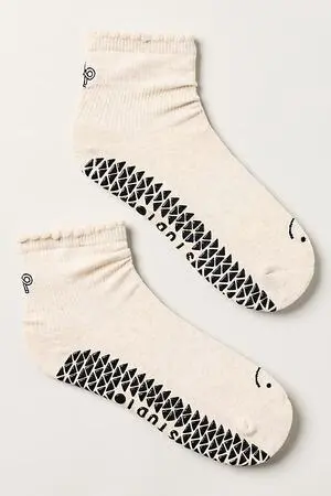 POINTE STUDIO X Daily Practice Pilates Grip Socks - Heather Sand