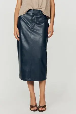 MARE MARE Faux-leather Midi Pencil Skirt