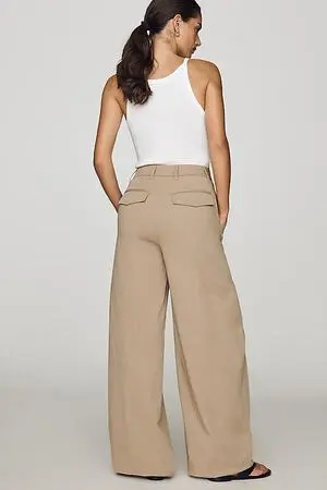 BAYSE Scout Pleated Wide-leg Trousers Pants