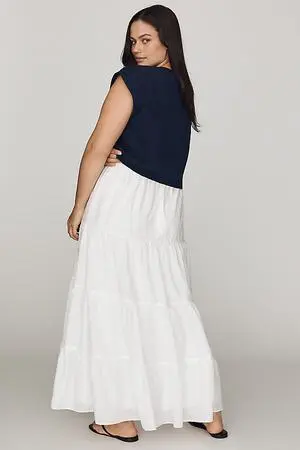 Anthropologie Gemi Twofer Midi Dress - Navy