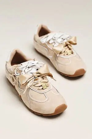 NAKED WOLFE Adored Suede Sneakers - Ivory