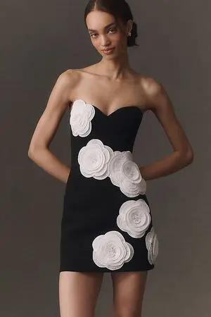 HELSI Gia 3d Mi Dress - Black & White Pattern