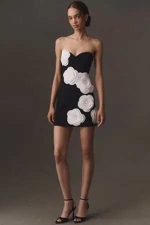 HELSI Gia 3d Mi Dress - Black & White Pattern