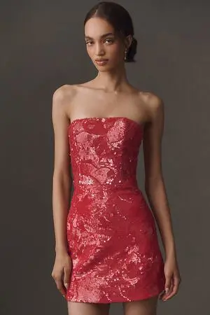 HELSI Lda Sequ Mi Dress - Red