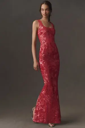 HELSI Iris Sequ Maxi Dress - Pink