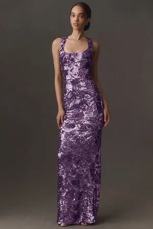 HELSI Iris Sequ Maxi Dress - Purple