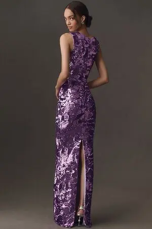 HELSI Iris Sequ Maxi Dress - Purple