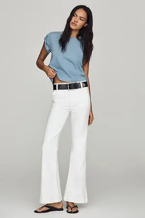 Joe's Jeans Molly Flared Trousers Pants - White