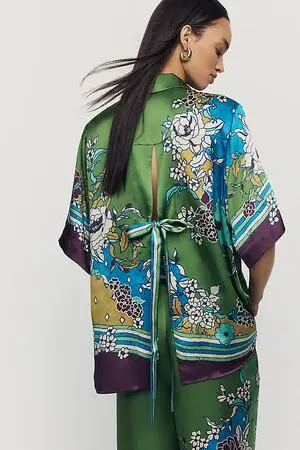 ALEMAIS Nanci Silk Shirt Top