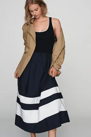 Women's Ribbed Knit Midi Dresses