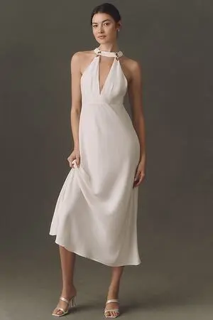 Rixo Eleanora Maxi Dress - Pearl