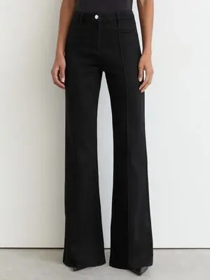 REISS Claude Pintuck-detail Flared Jeans