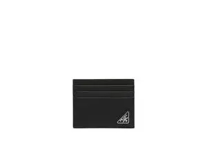 Prada Logoplaque Leather Card Holder