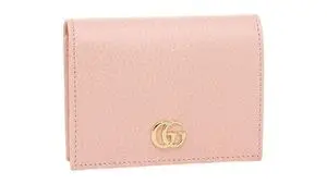 Gucci Gg Marmont Card Case Wallet - Pink