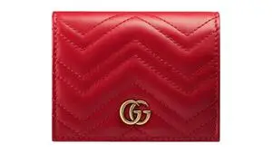 Gucci Gg Marmont Bifold Wallet - Red