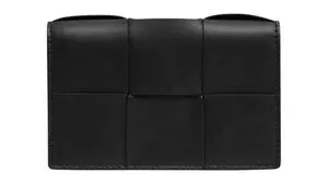 Bottega Veneta Cassette Business Card Case - Black