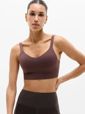 Athleta Perfect Form Strappy Longline Bra A-c