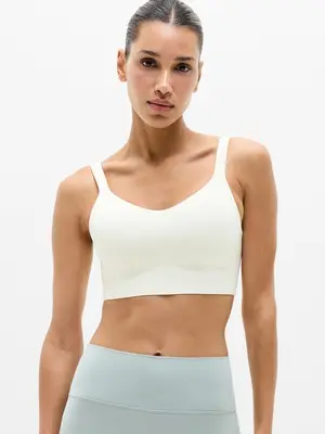 Athleta Perfect Form Strappy Longline Bra A-c