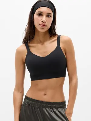 Athleta Perfect Form Strappy Longline Bra A-c