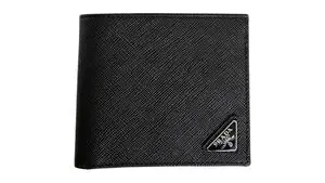 Prada Saffiano Leather Wallet - Black