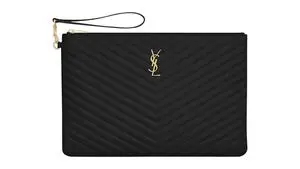 Saint Laurent Cassandre Matelasse Leaher Document Holder